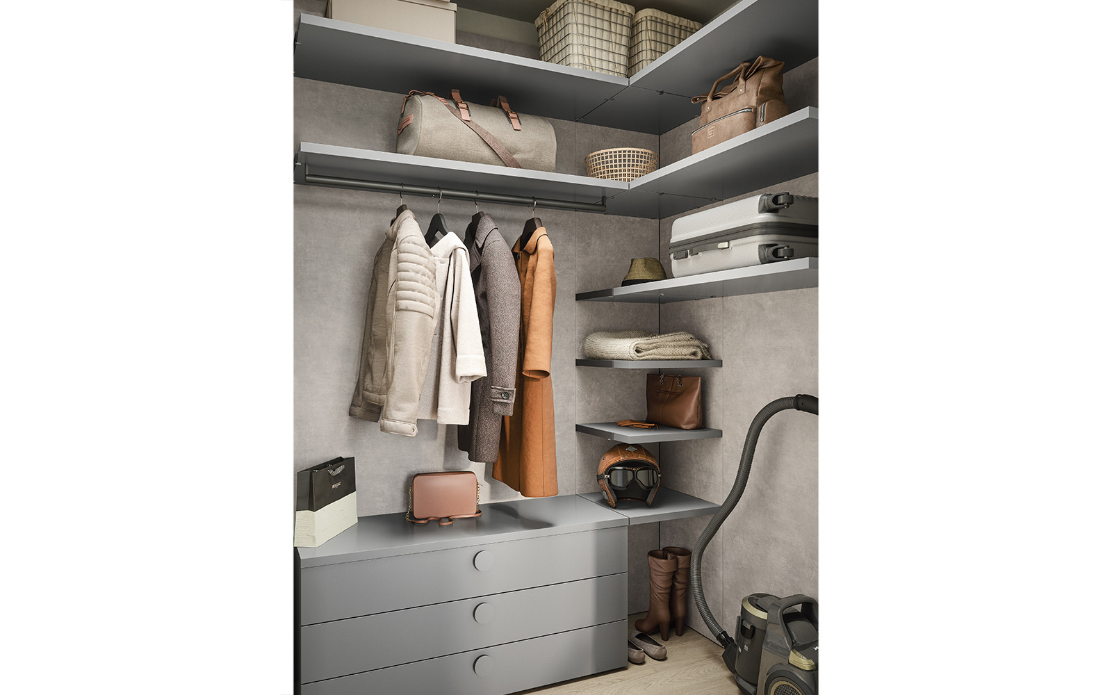 Furnishings for Utility spaces - walk-in cupboard | Cinquanta3